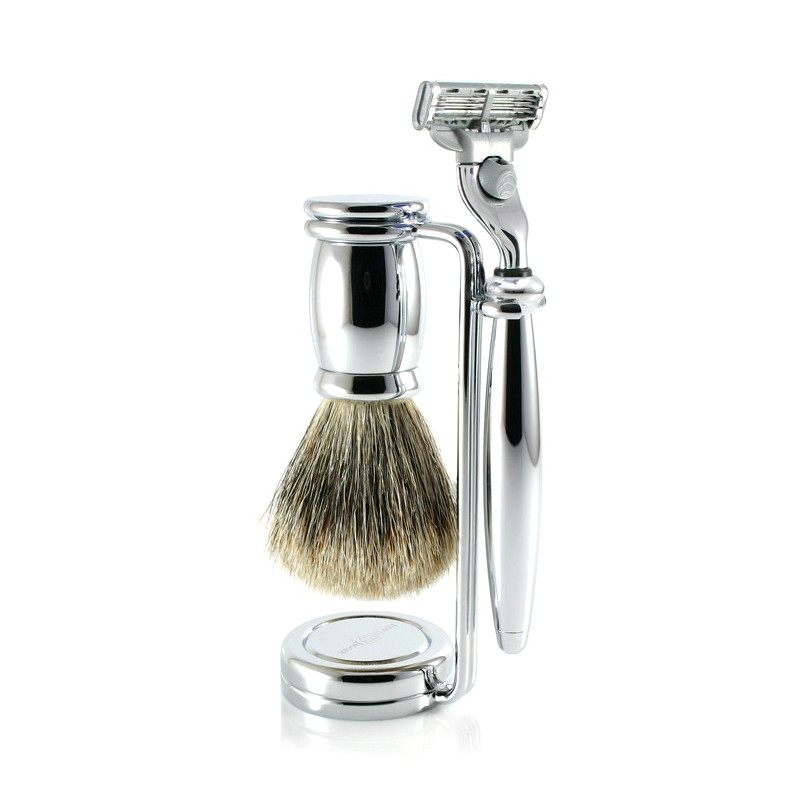 Edwin Jagger Gillette® Mach3® Razor Shaving Set Bulbous 3pc
