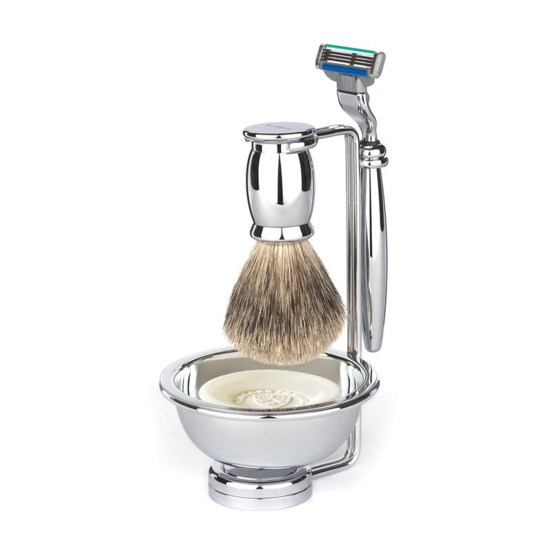 Edwin Jagger Gillette® Mach3® Razor Shaving Set Bulbous 4pc