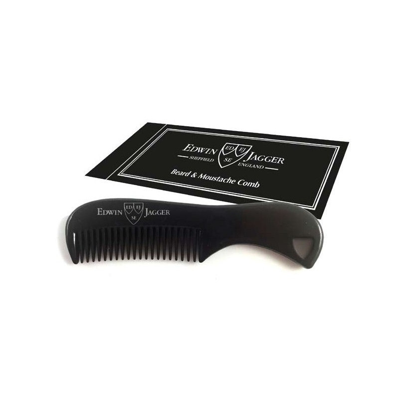 Edwin Jagger Beard & Moustache Comb Black