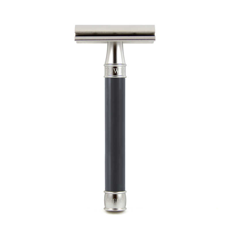 Edwin Jagger 3ONE6 Double Edge Safety Razor Stainless Steel Grey-Blue