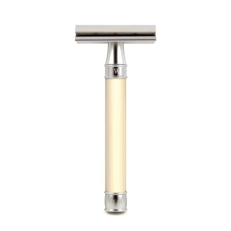 Edwin Jagger 3ONE6 Double Edge Safety Razor Stainless Steel Imitation Ivory