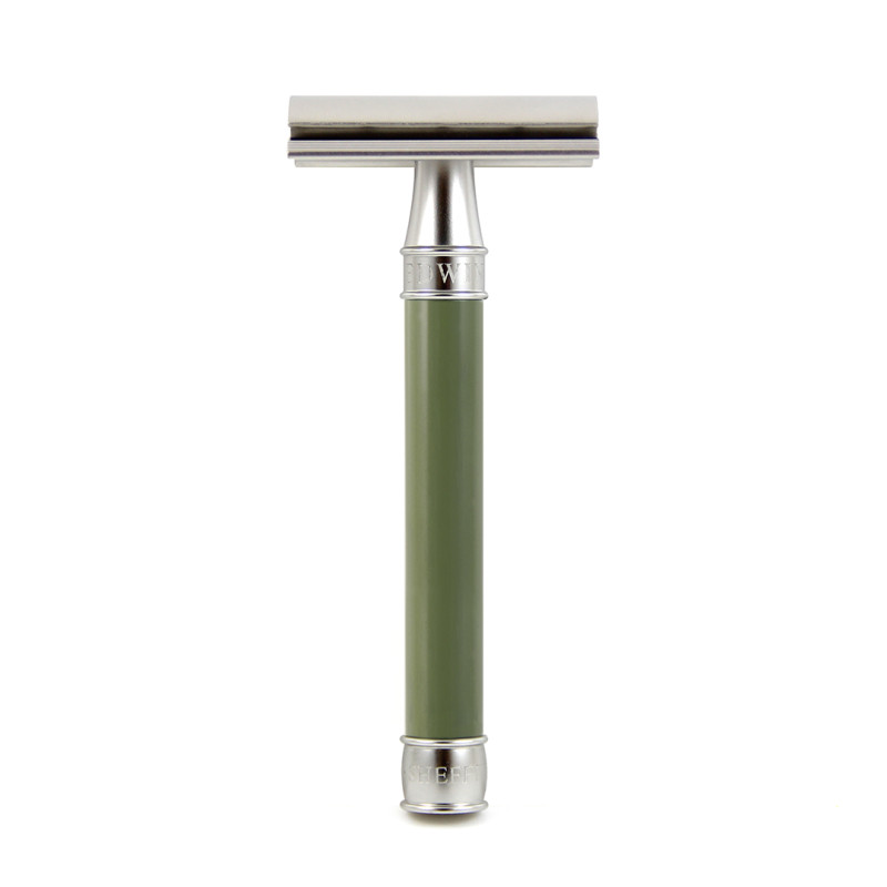 Edwin Jagger 3ONE6 Double Edge Safety Razor Stainless Steel Green