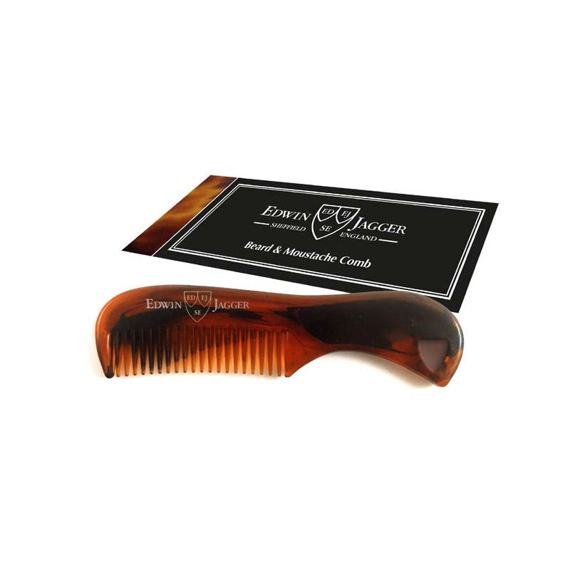 Edwin Jagger Beard & Moustache Comb Tortoiseshell